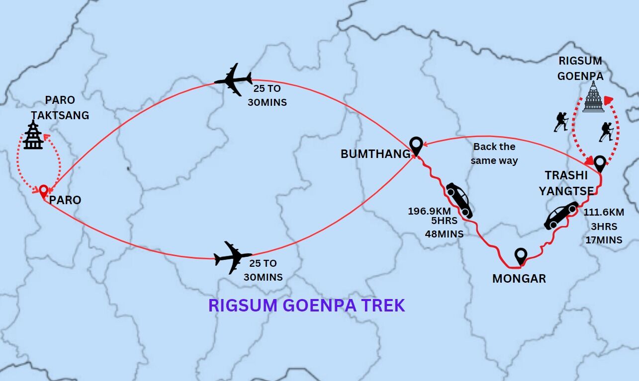 Rigsum Goenpa trek-12 Days and Detail Itinerary - Tour Bhutan