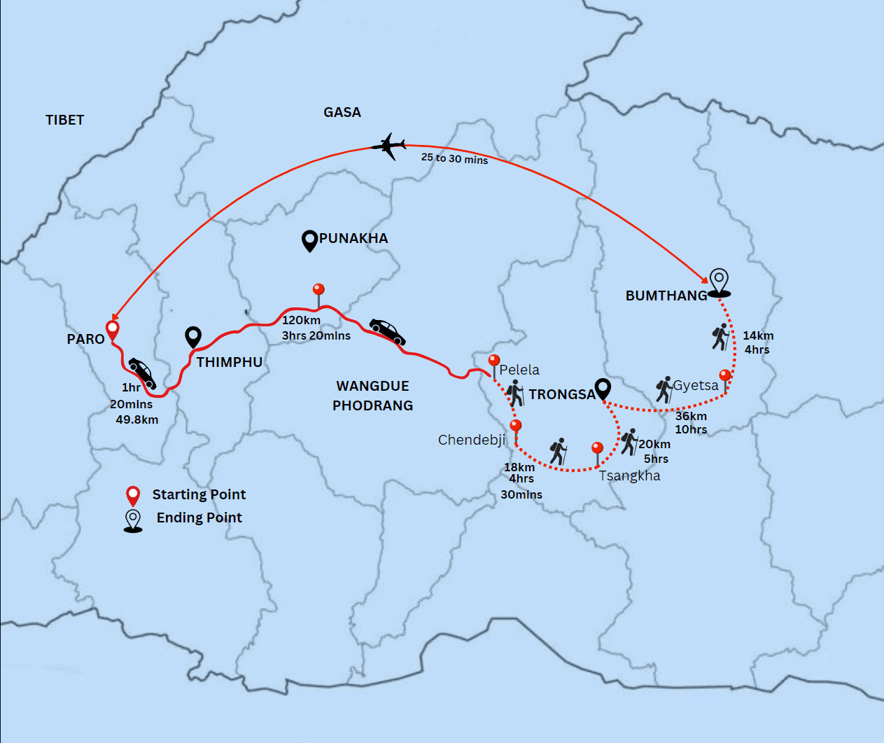 Trans Bhutan Trail -12 Days Experience the magic of Bhutan.